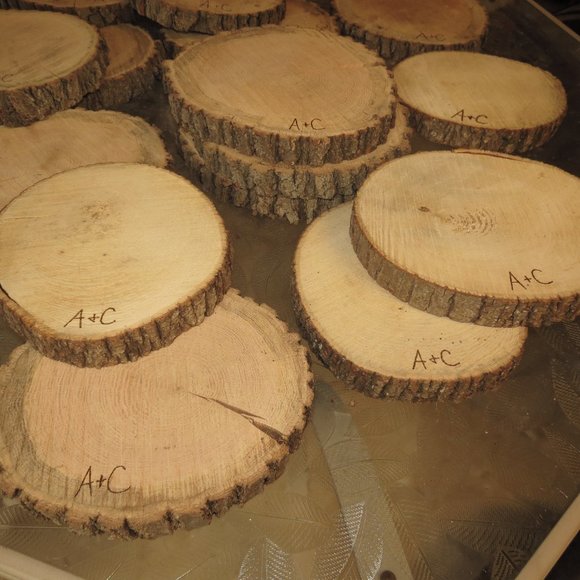 Accents | Personalized Round Rustic Wood Centerpieces | Poshmark